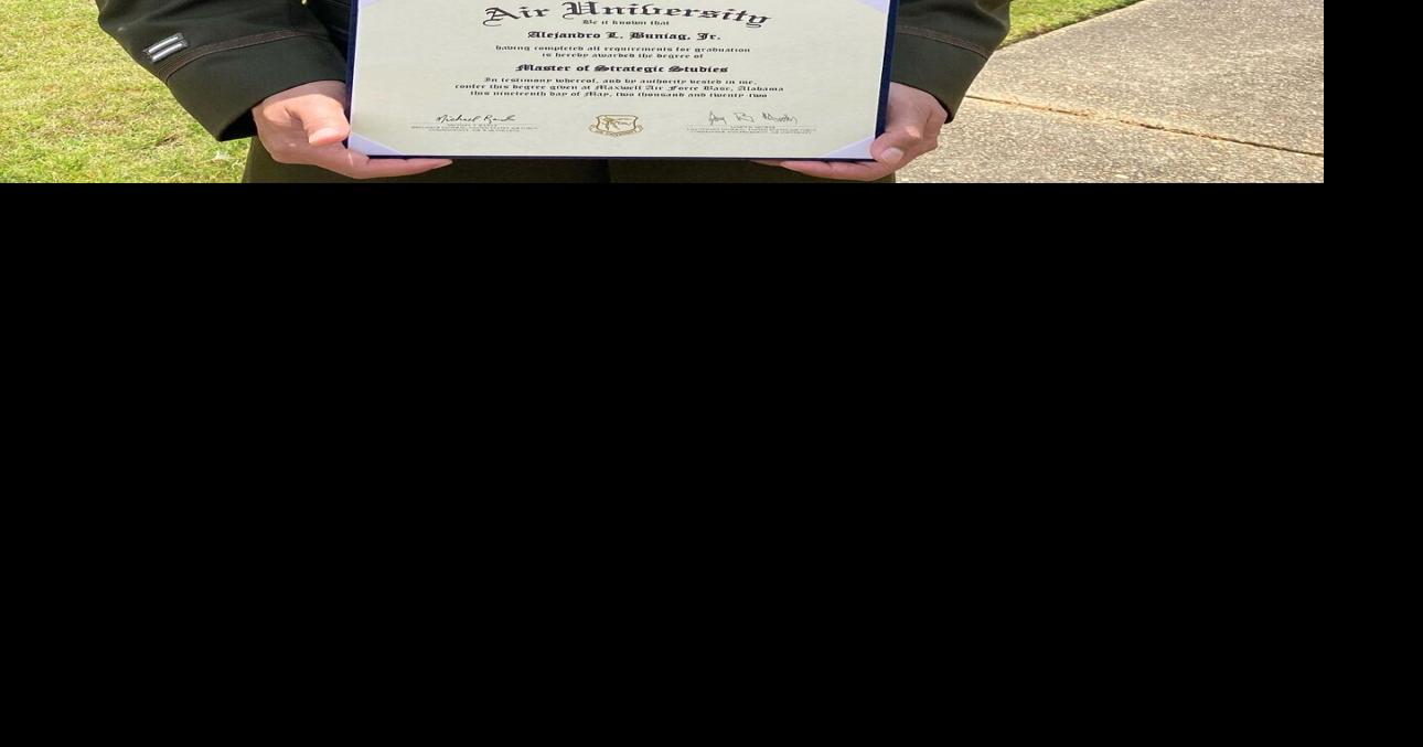 Newly promoted Col. Buniag graduates from Air War College | Local News ...