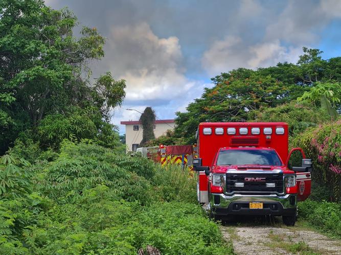 Firefighters battle blaze along Tamuning street | Local News | postguam.com