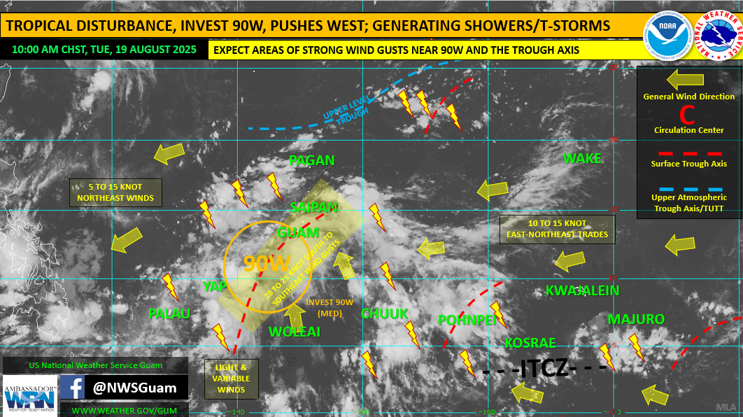 Invest 90W passes through with minimal impact, new weather system ...