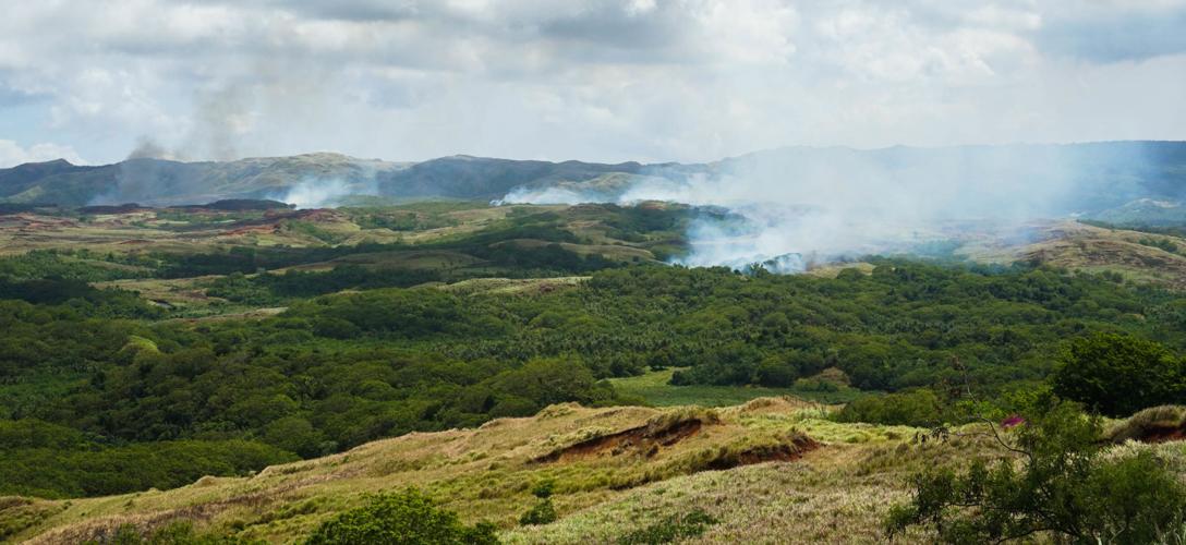 Concrete buildings, strategic fire breaks leave Guam less vulnerable to ...