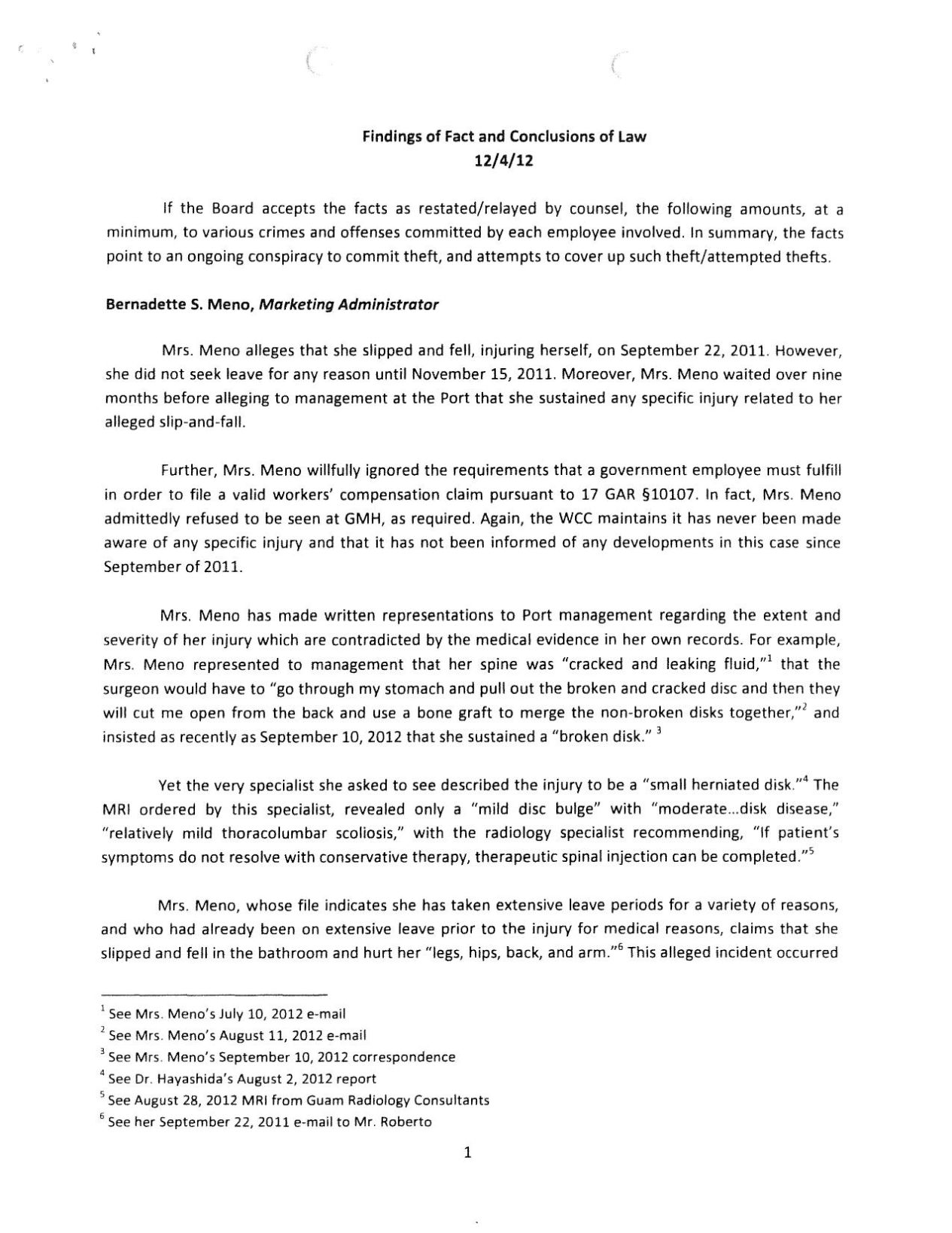 Tydingco - Phillips -Port Findings of Fact and Conclusions of Law ...