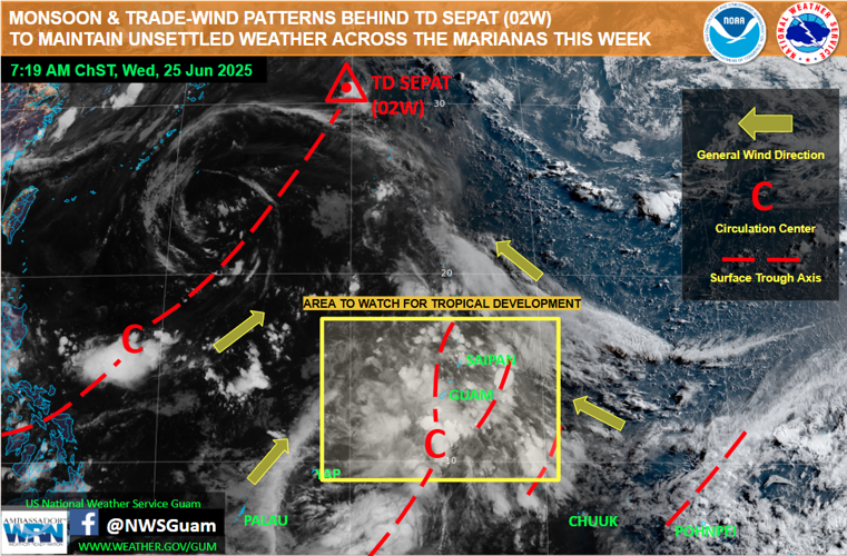 Heavy rainfall threatens Guam, flooding potential this weekend | Local ...
