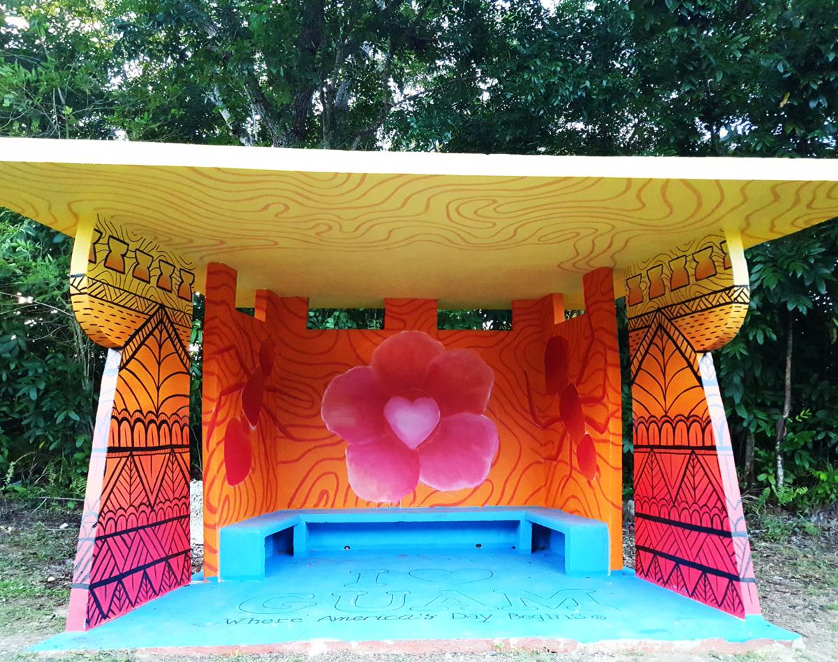 Community beautifies Ordot bus stop | Guam News | postguam.com