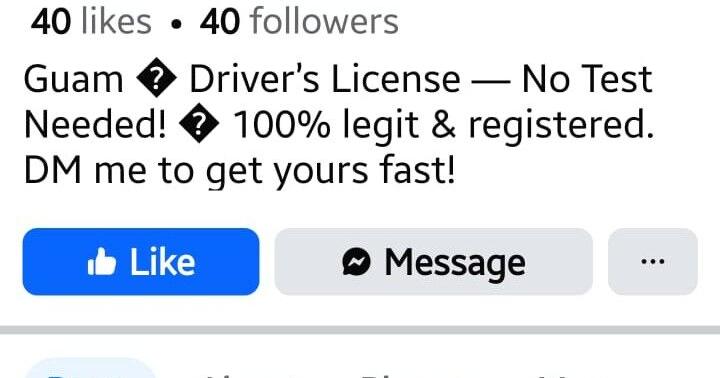 Facebook Driver’s License Scam Resurfaces | Local News | postguam.com