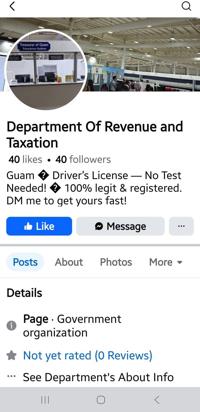 Facebook Driver’s License Scam Resurfaces | Local News | postguam.com