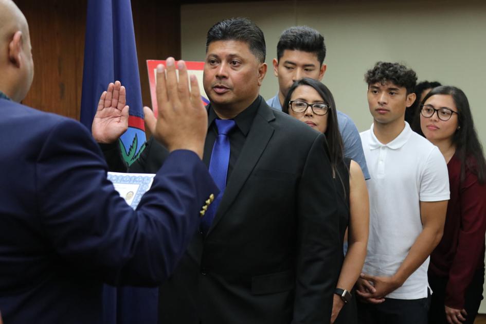 Naputi sworn in as airport police chief | Guam News | postguam.com