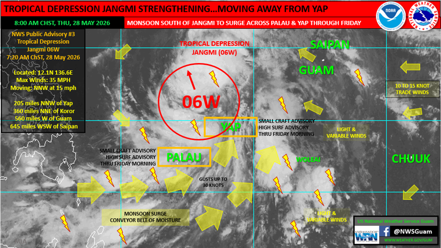 Jangmi drenches Guam, heads north | Local News | postguam.com