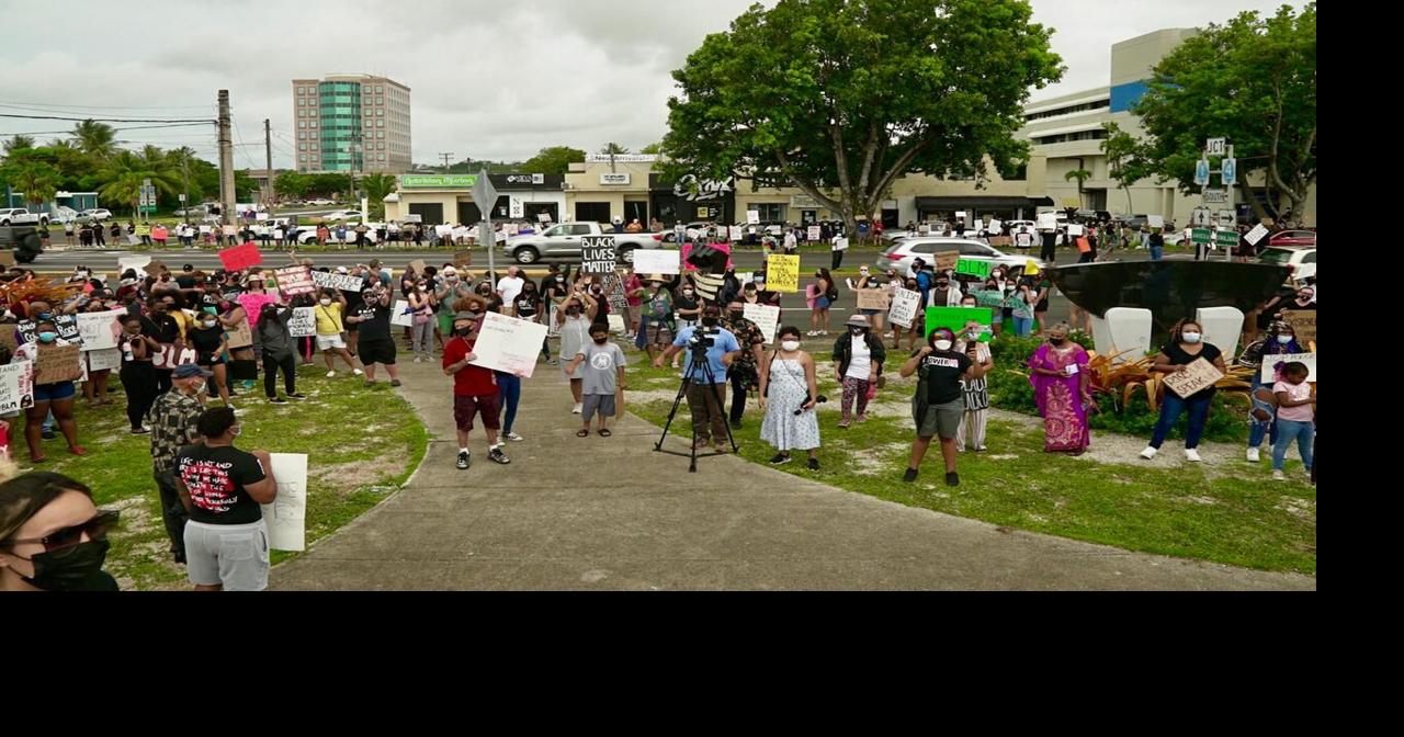 Hundreds protest on Guam – peacefully | Local News | postguam.com