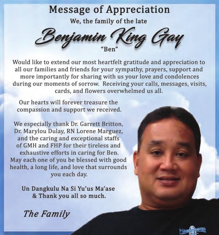 Benjamin King Gay | | postguam.com