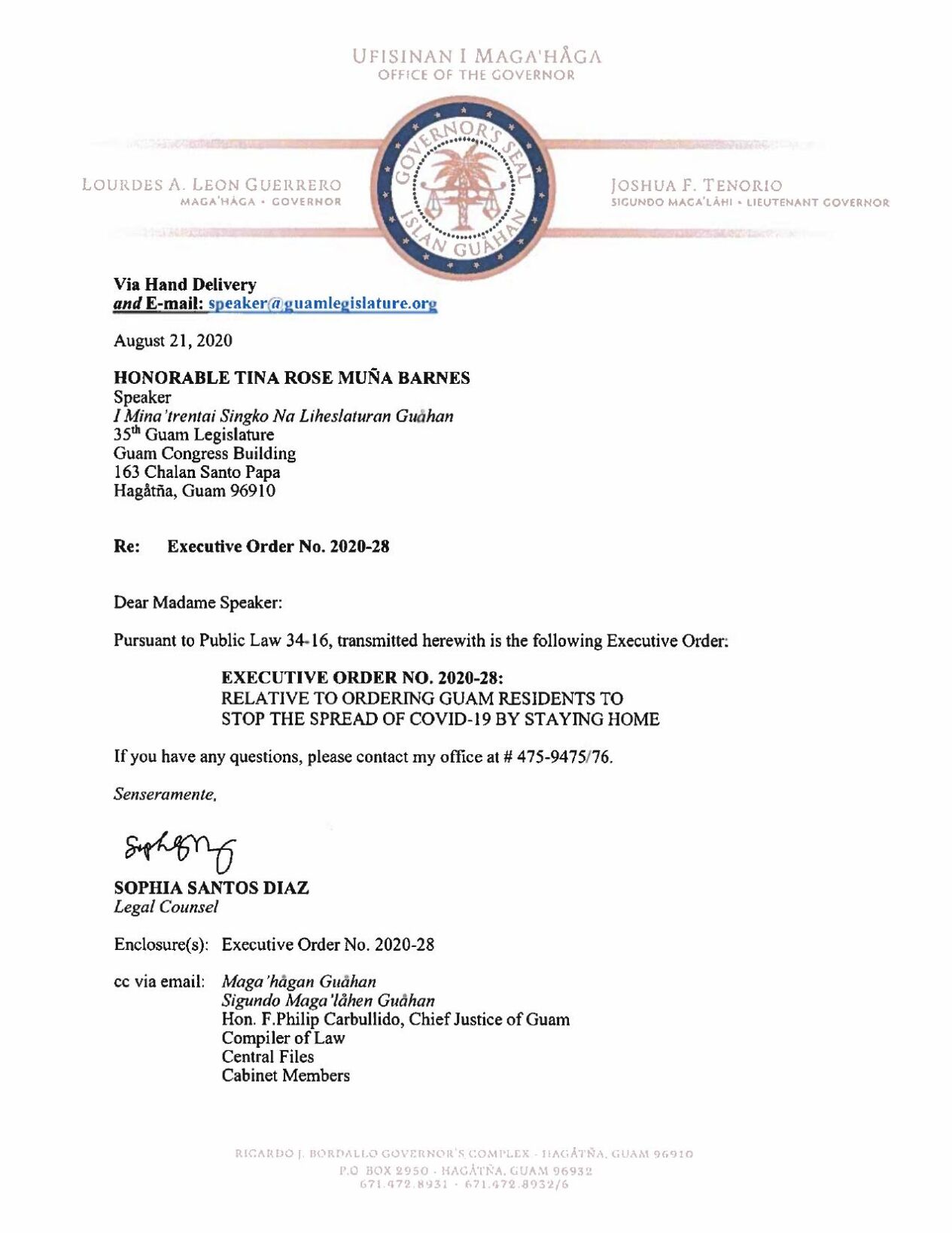 Guidance memo that details governor's stay-at-home executive order ...