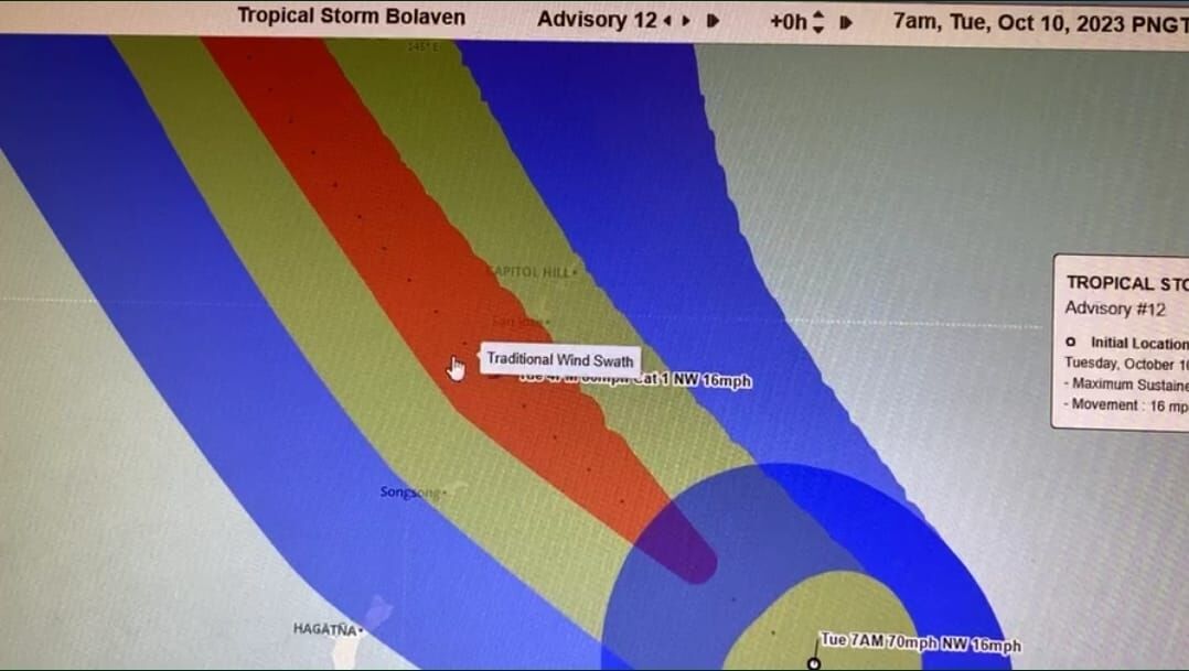 NWS: Direct hit for Guam unlikely, shelters at 31% capacity | Local ...