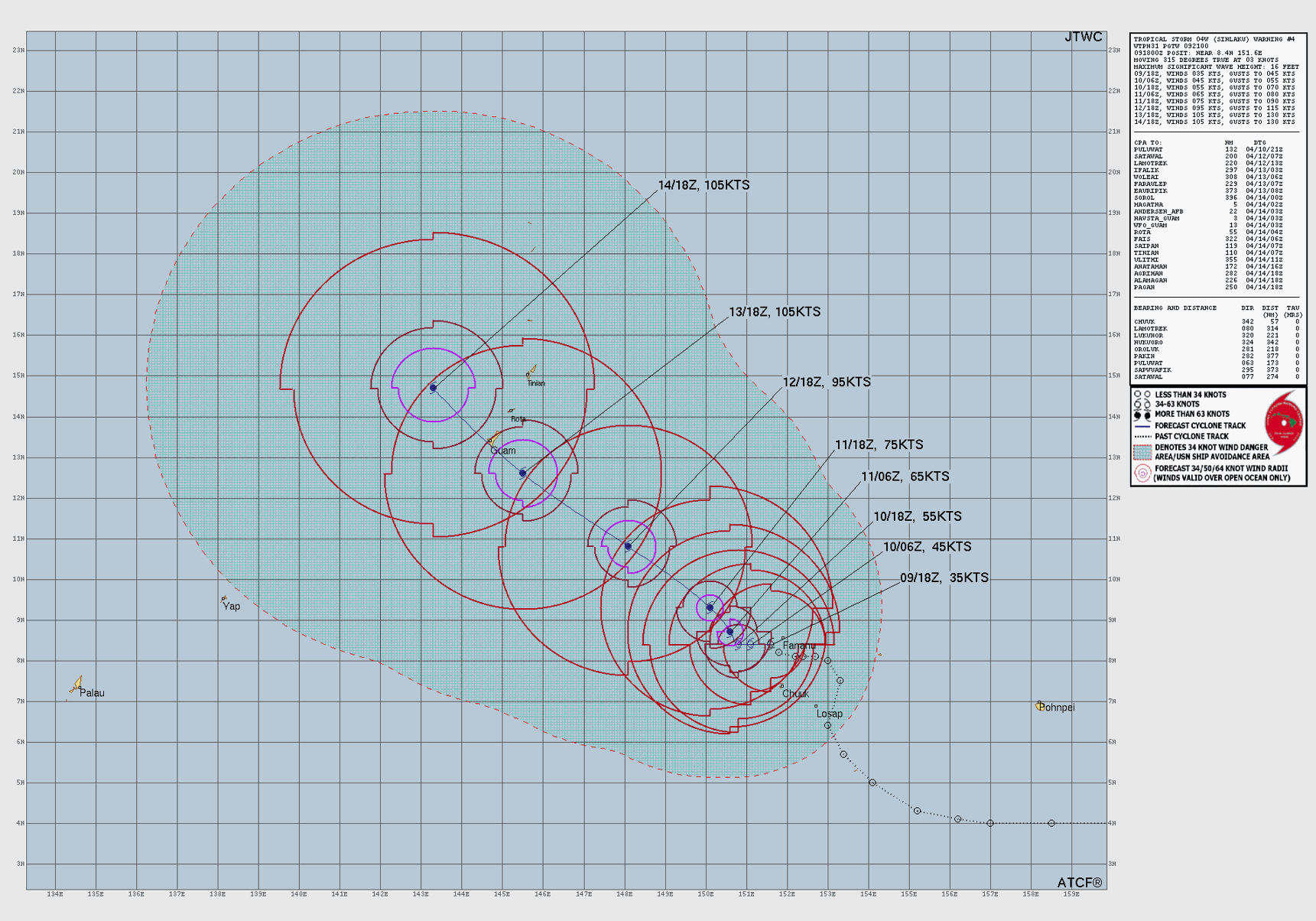 Sinlaku strengthens: Category 3 or 4 typhoon possible near Guam early ...