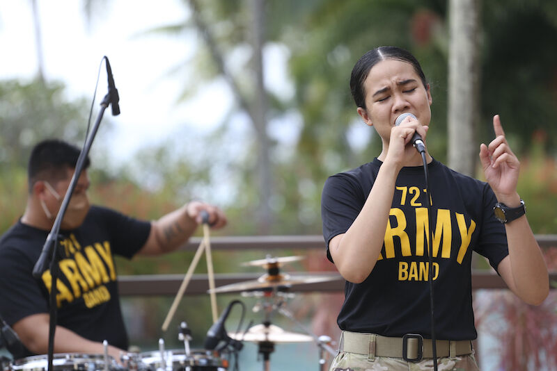 National Guard band rocks it out with quarantine guests | Guam News ...