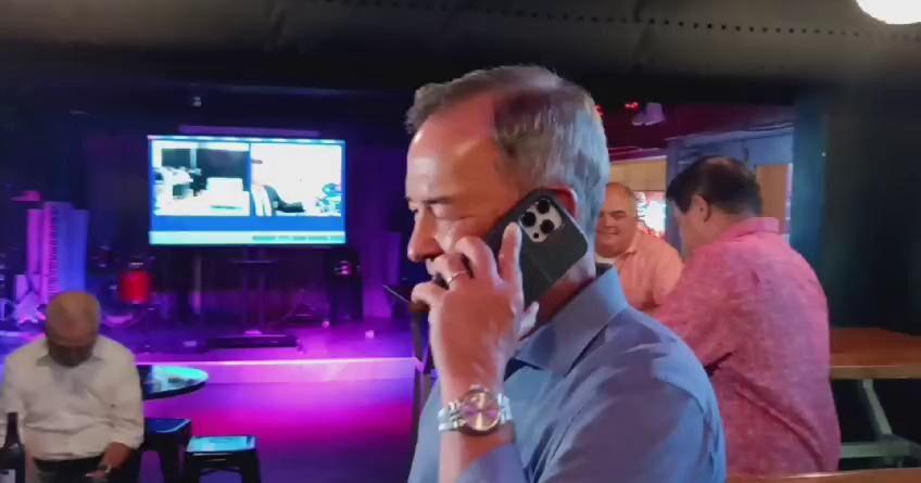 James Moylan takes a call from Ginger Cruz conceding the race for ...