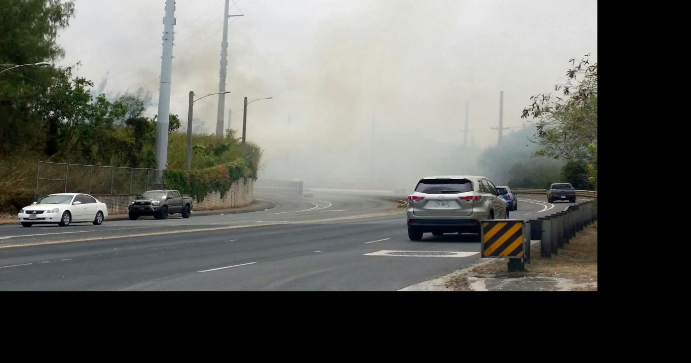 Grass fire near Route 16 overpass | Local News | postguam.com
