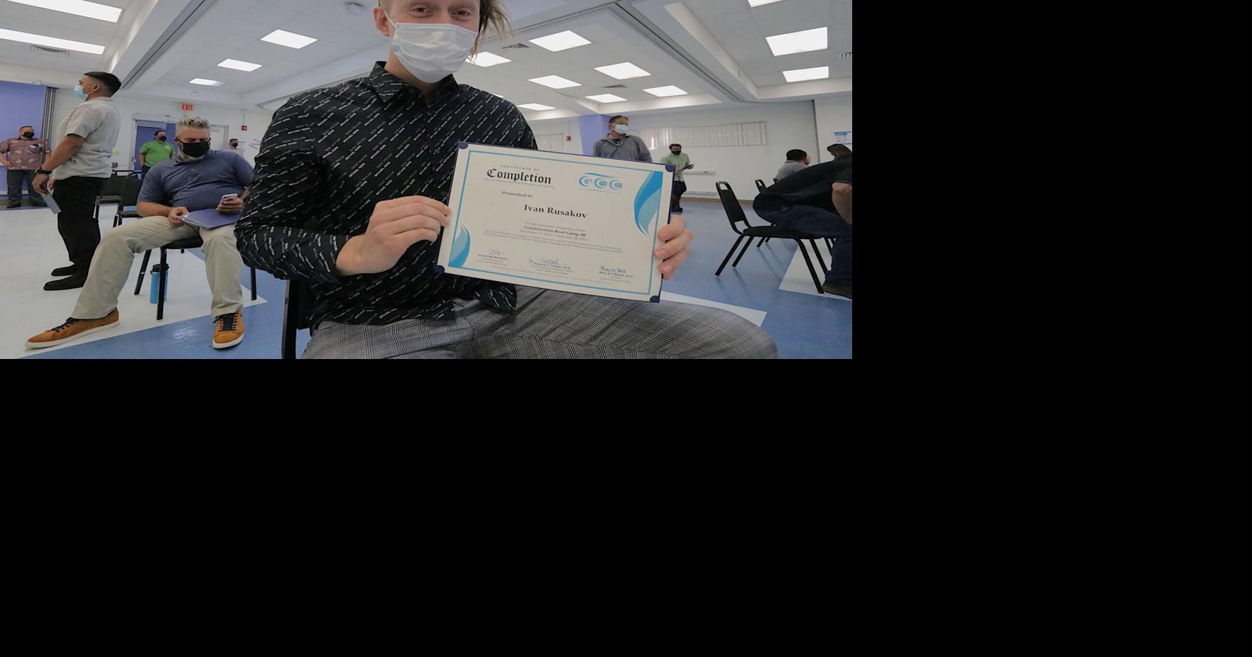 GCC construction boot camp grad works to build a new life | Local News ...