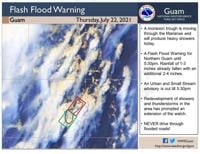 Flood advisory for Guam and the Marianas; heavy rainfall and winds with ...