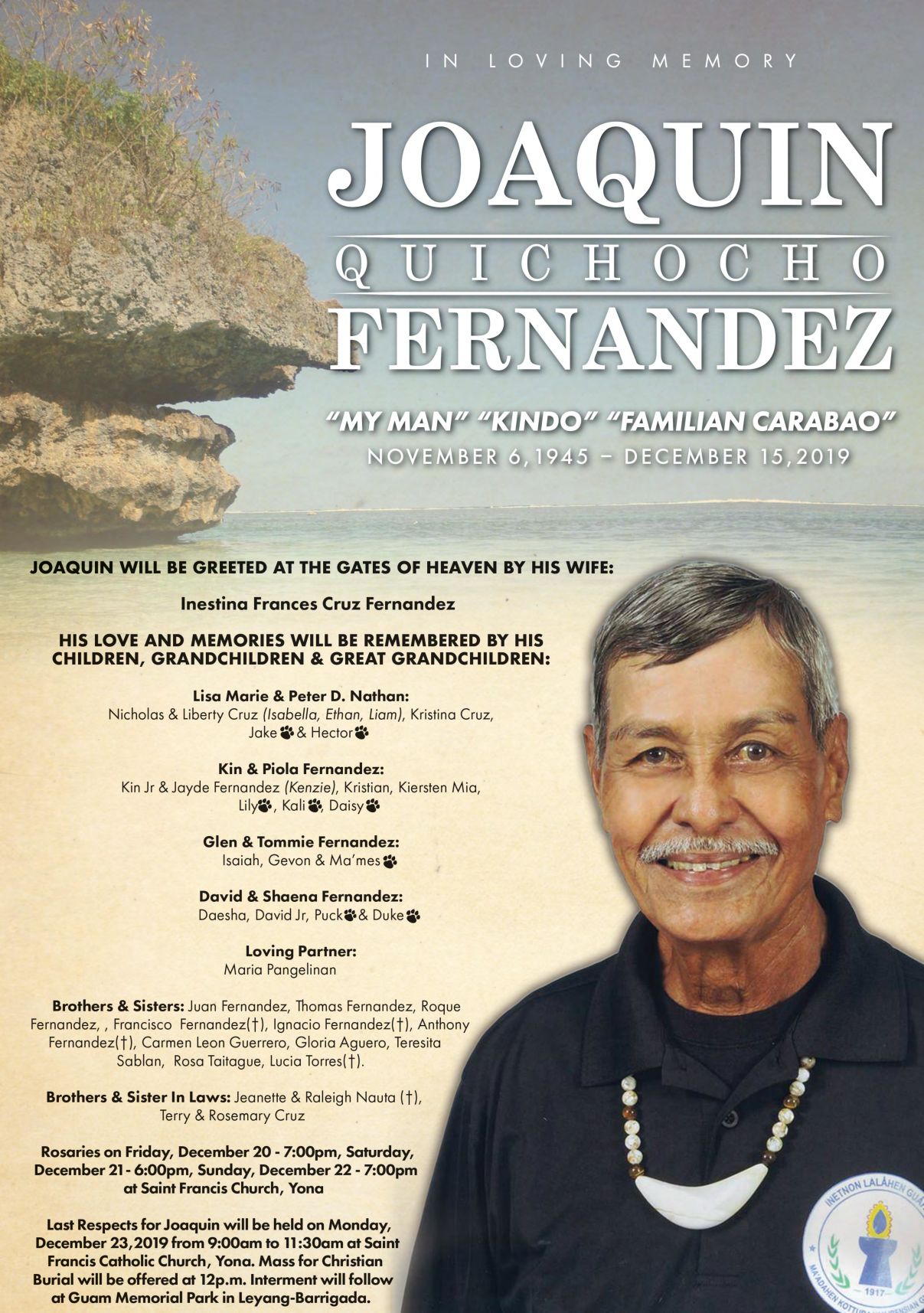 Joaquin Quichocho Fernandez | Guam News | postguam.com