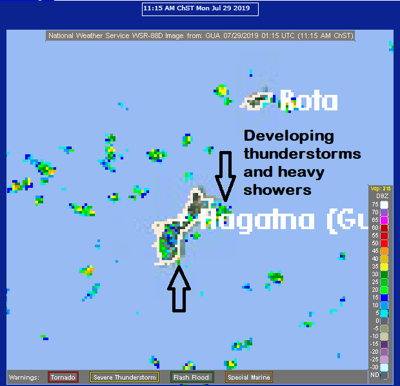 NWS: Thunderstorms, showers through 4:30 p.m. | Guam News | postguam.com