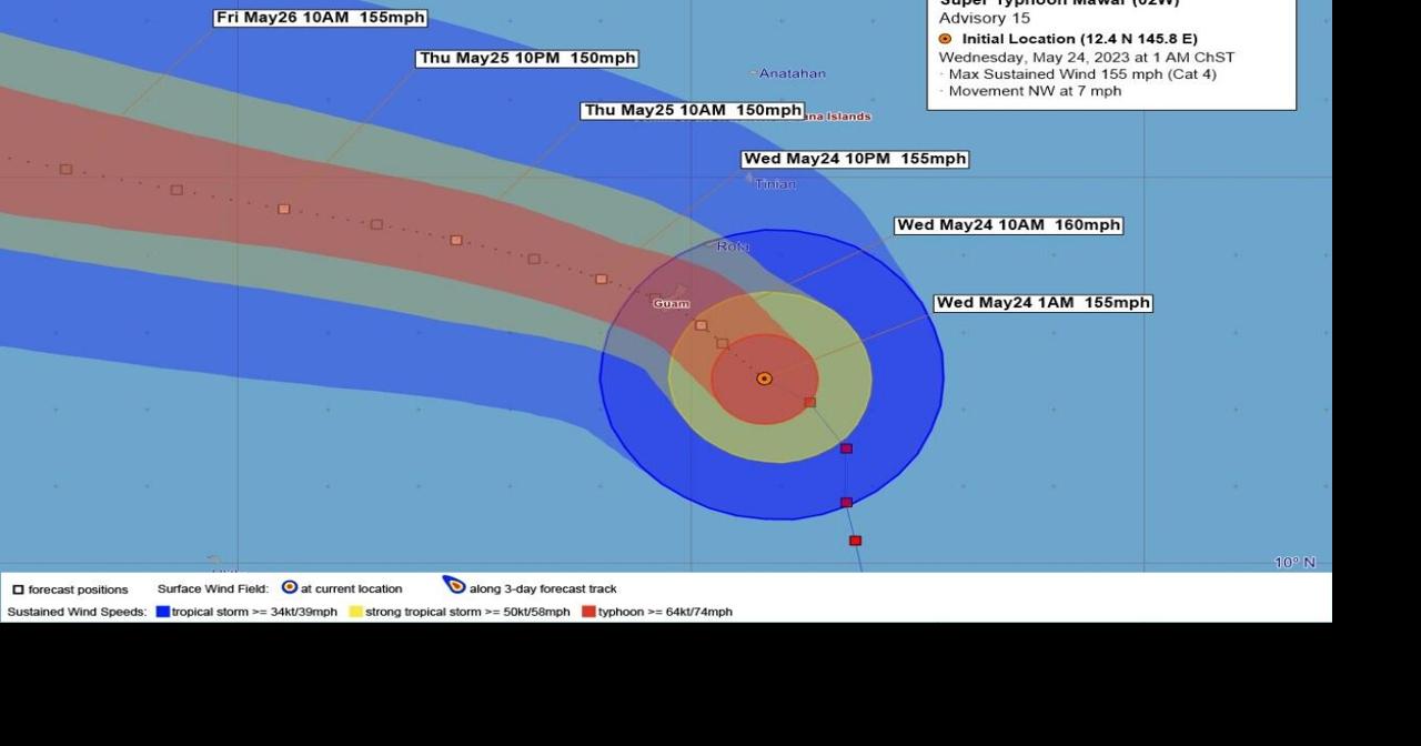 Mawar forecast to strengthen into Category 5 typhoon | Local News ...