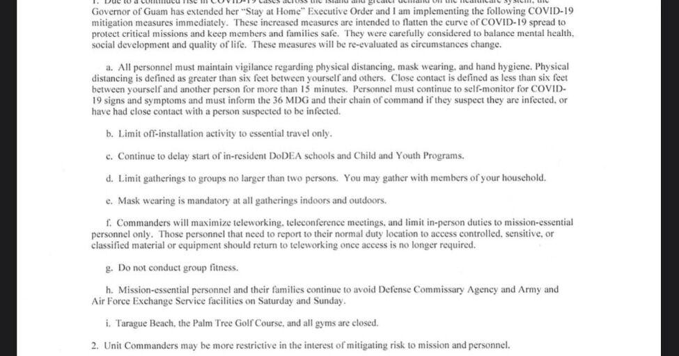 Andersen Air Force Base closes beach, golf course | Local News ...