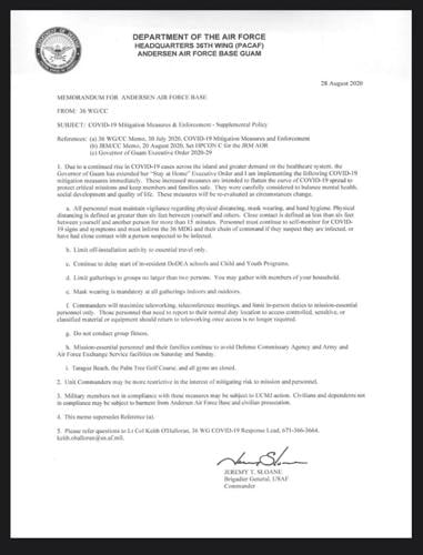 Andersen Air Force Base closes beach, golf course | Local News ...