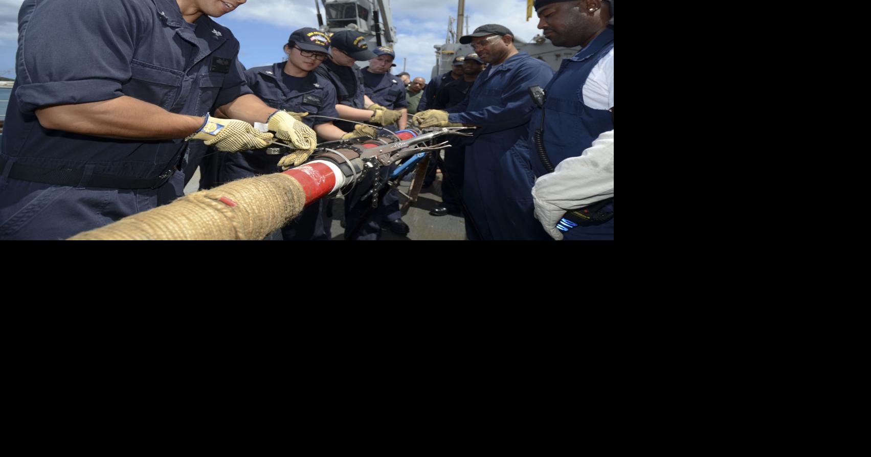 Navy demonstrates proper pipe patching techniques | Local News ...