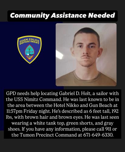 Police seek community’s help in locating missing sailor | Local News ...