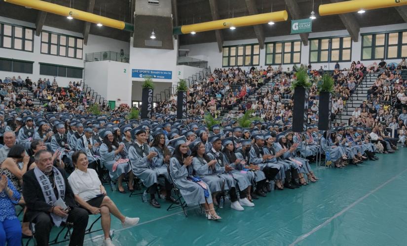 Simon Sanchez Sharks turn tassels | Local News | postguam.com