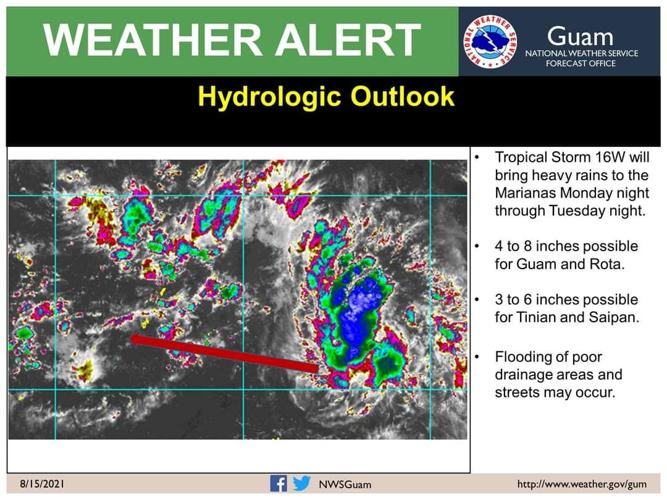 Tropical storm watch in effect for Guam; residents in flood prone areas ...
