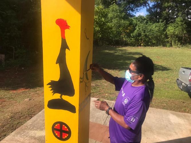 Traditional art painted at Palau Cultural Center | Local News ...