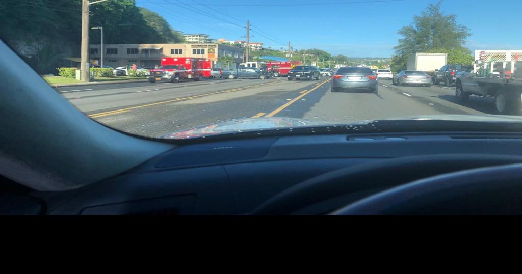 3 vehicle crash ties up traffic in East Hagatna | Guam News | postguam.com