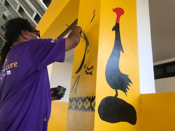 Traditional art painted at Palau Cultural Center | Local News ...