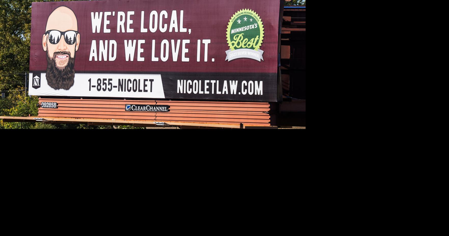 This Wisconsin lawyer’s ‘cartoon head’ billboards created an unlikely ...