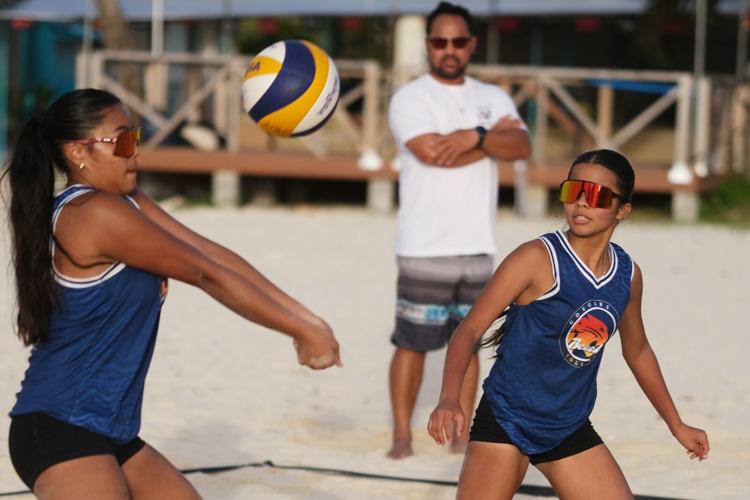 Eagles' young guns clip Cougars in girls beach volleyball championship ...