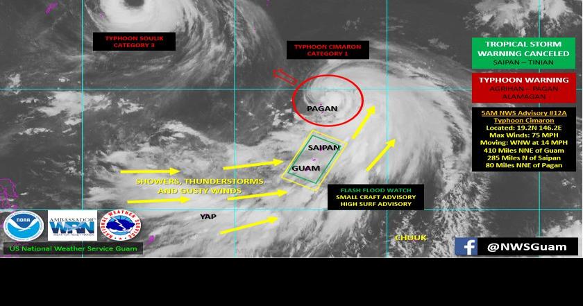 Weather service issues flash flood warning for Guam | Guam News ...