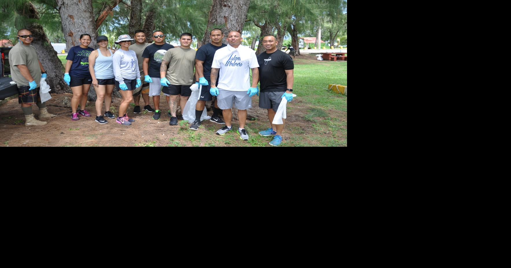Guard soldiers, airmen clean up Ipan Beach Park | Guam News | postguam.com