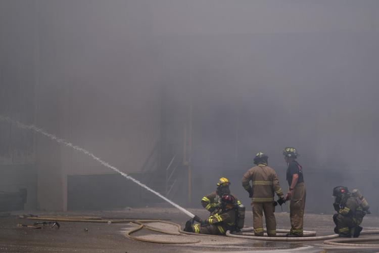 Fire blazed over 15 hours; one firefighter suffers heat exhaustion ...