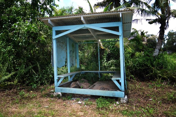 DPW works to repair, replace run-down school bus stops | Guam News ...
