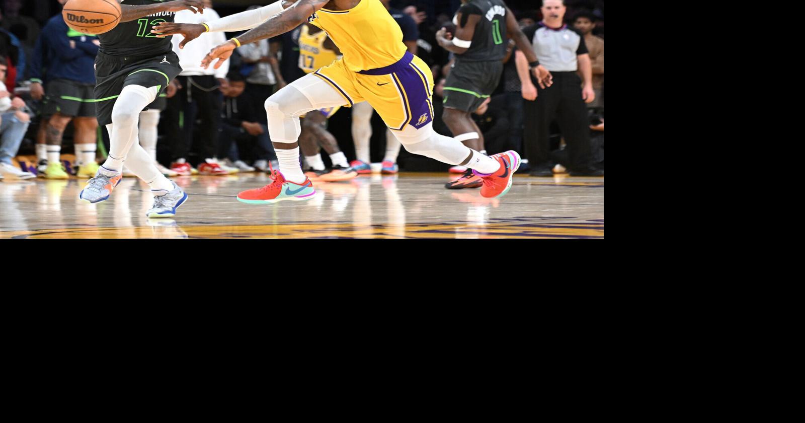 Lakers' bold first step into the playoffs is a staggering stumble ...