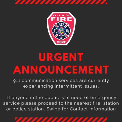 GFD: 911 services 'currently unavailable'; Will be restored 'as soon as ...