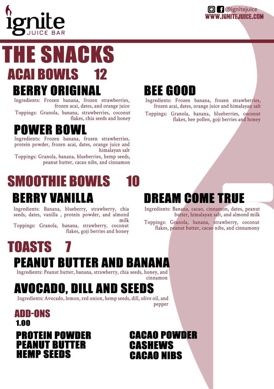 Squeeze the most out of life at Ignite Juice Bar | Maila Ta Fan Boka ...