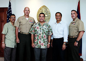 U.S. Marine Colonel Paul Brier visits Adelup | Local News | postguam.com