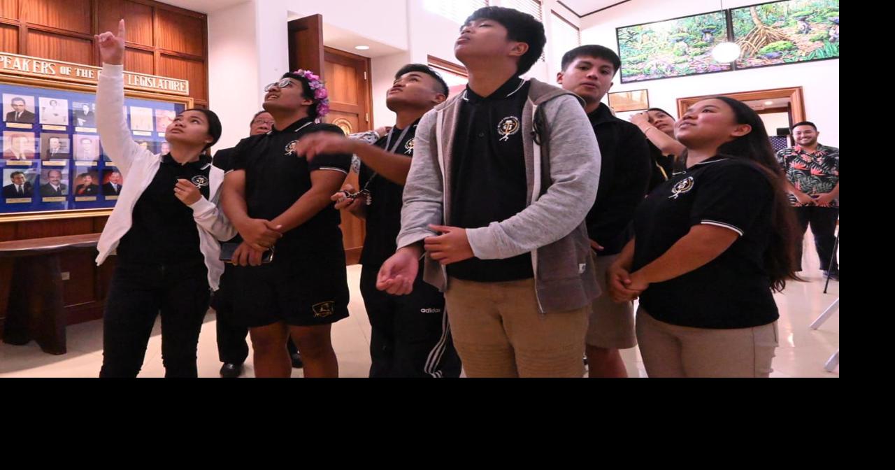 Tiyan High Close Up club visits Guam Legislature | Local News ...