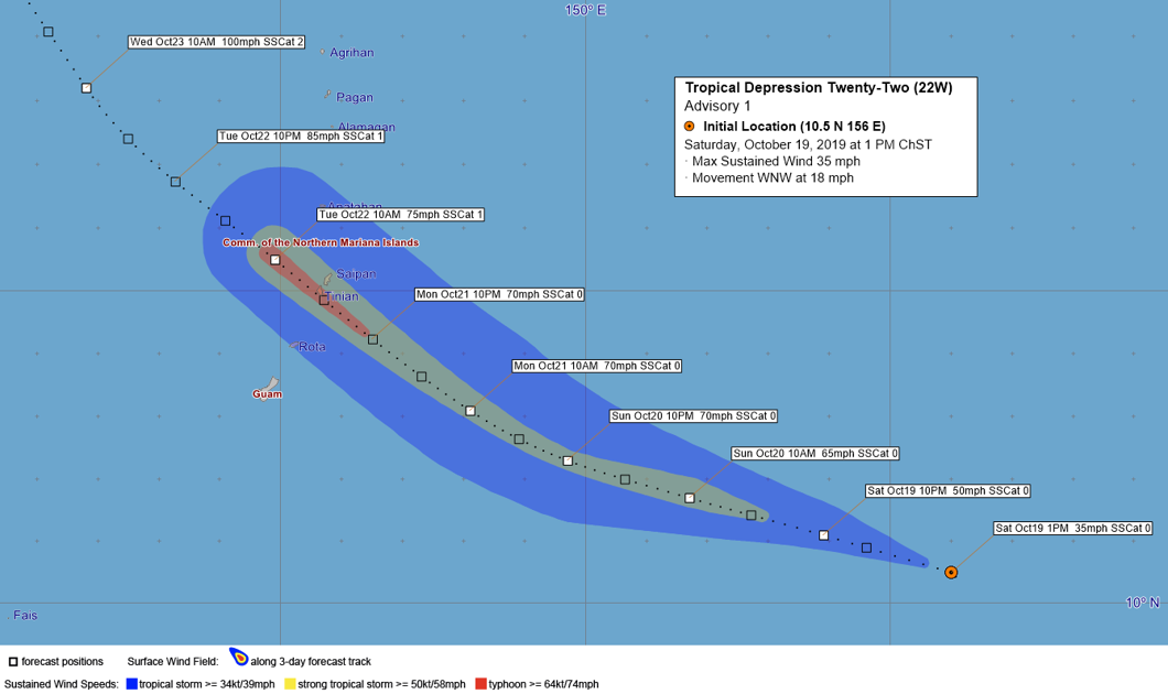 Tropical storm watch issued for Guam and Rota | Guam News | postguam.com