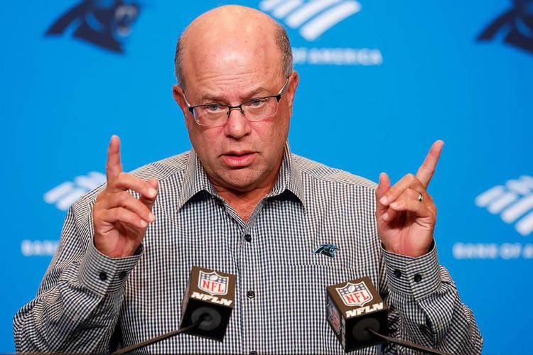 Panthers owner David Tepper appears to toss drink toward fans, viral ...