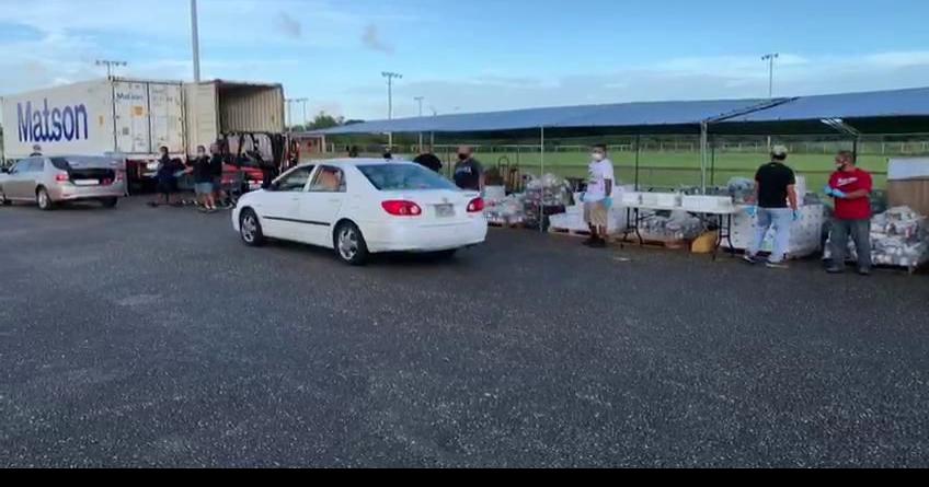 Emergency Food Distribution line in Tiyan maxes out before 6 a.m ...