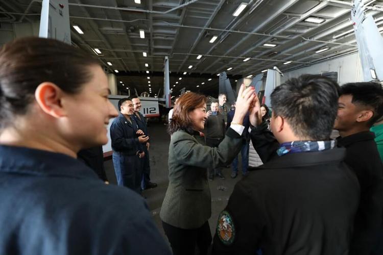 Ambassador Kim greets Guam sailors aboard USS Harry S. Truman | Local ...
