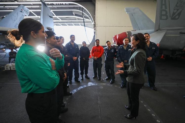 Ambassador Kim greets Guam sailors aboard USS Harry S. Truman | Local ...