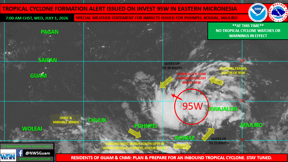 Direct hit?: Storm system aiming for Marianas 4th of July weekend ...